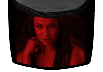 Dark Red Model Truck Vinyl Decal Car 58"x 65" Graphic Hood Wrap | eBay