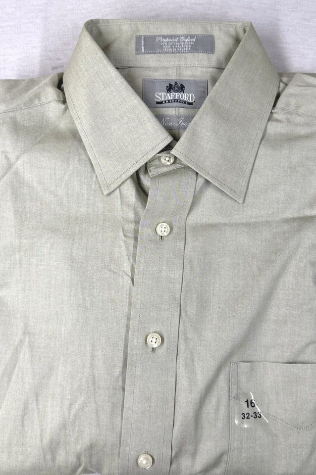 New STAFFORD Long Sleeve Button-Up Men's Dress Shirts - Choice size ...