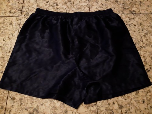 MENS Sz S navy ALPHA shiny boxer shorts COMFY! ELASTIC WAIST! | eBay