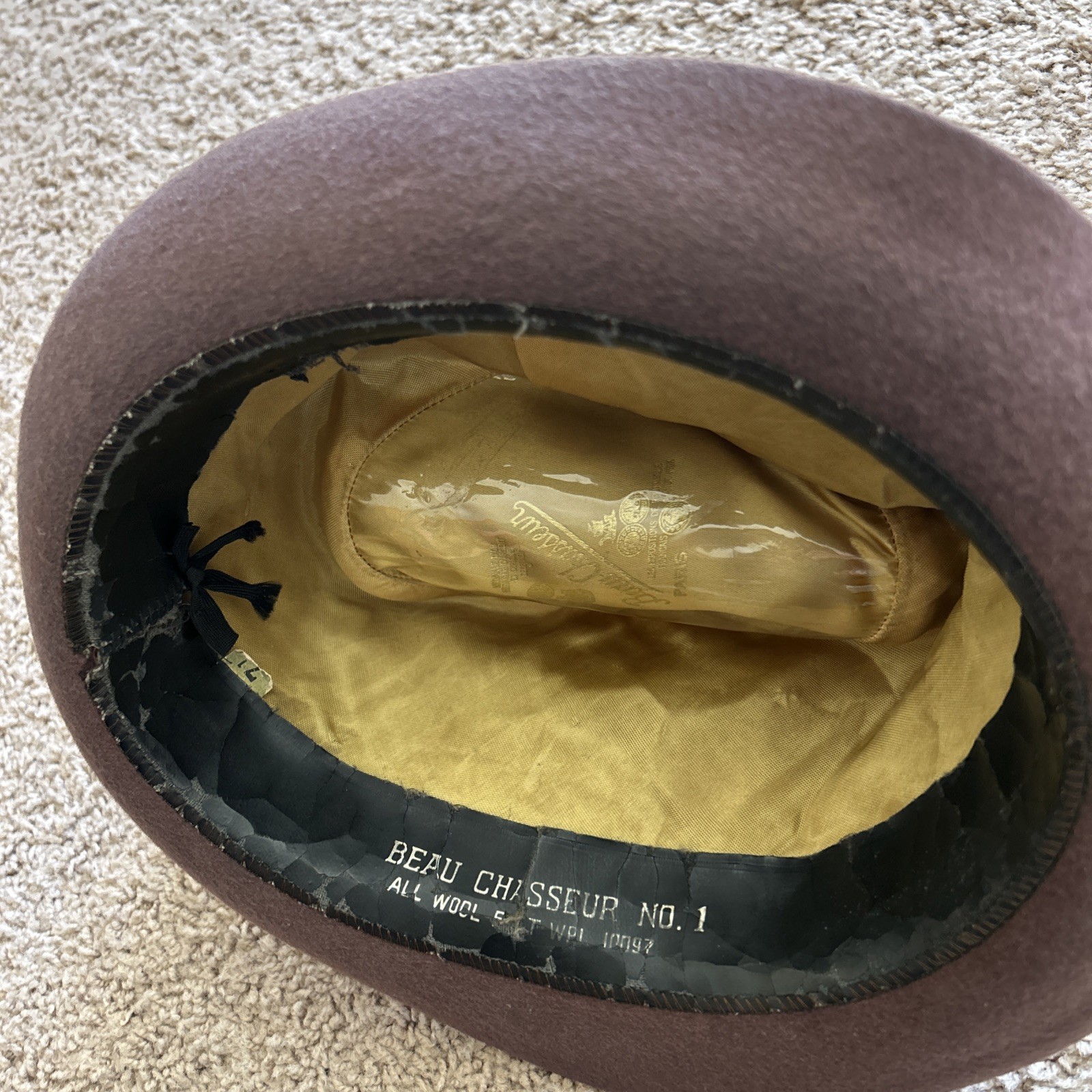 Rare Beau Chasseur Hat From Paris Vintage Hat - Gem