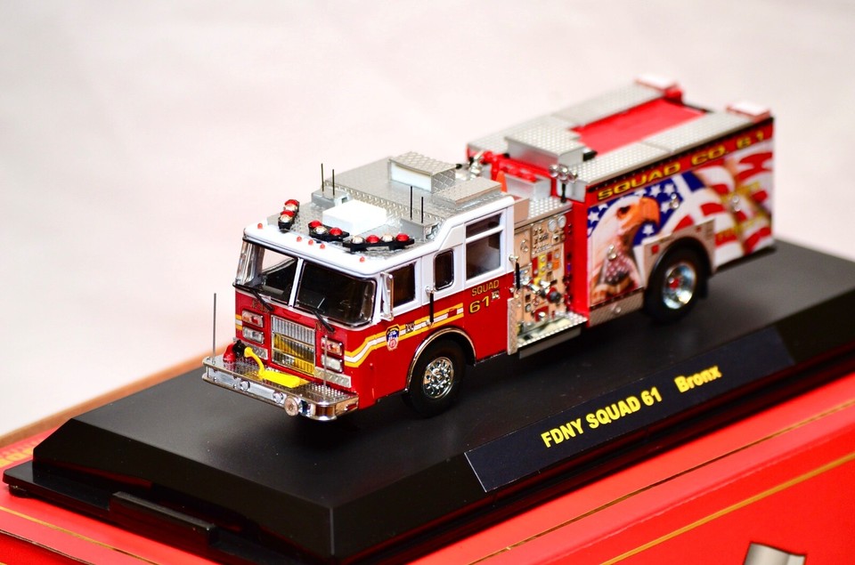 Code 3 FDNY Pierce Squad 61 *** Custom Built *** | eBay