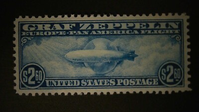 U S Stamps Scott C15 two dollar sixty cent Graf Zeppelin mint VF/XF cv ...