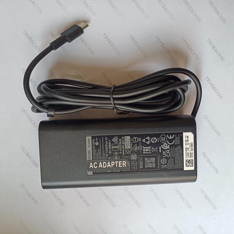 65W New Dell Latitude 5289 5490 5590 USB-C 5290 7389 7390-2in1 Adapter ...