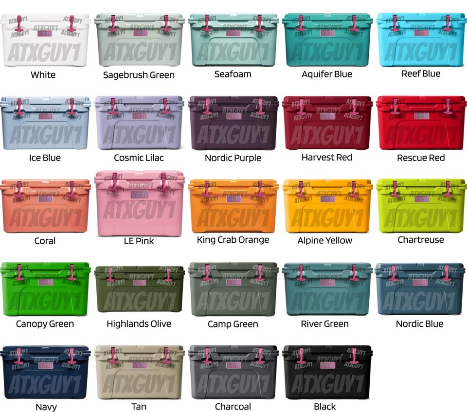 YETI Latch Kit - Pink - for Tundra Cooler - Rope, Latches, & Sticker | eBay