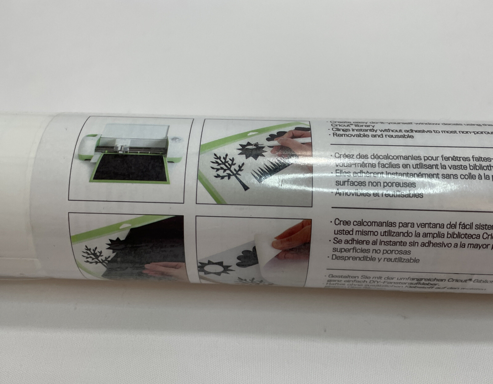 Cricut window cling vinyl frosted WHITE 12 x 48” roll NOS | eBay