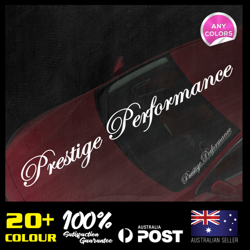 Prestige Performance Windscreen Decals 450x70mm JDM Stickers Lower Car ...