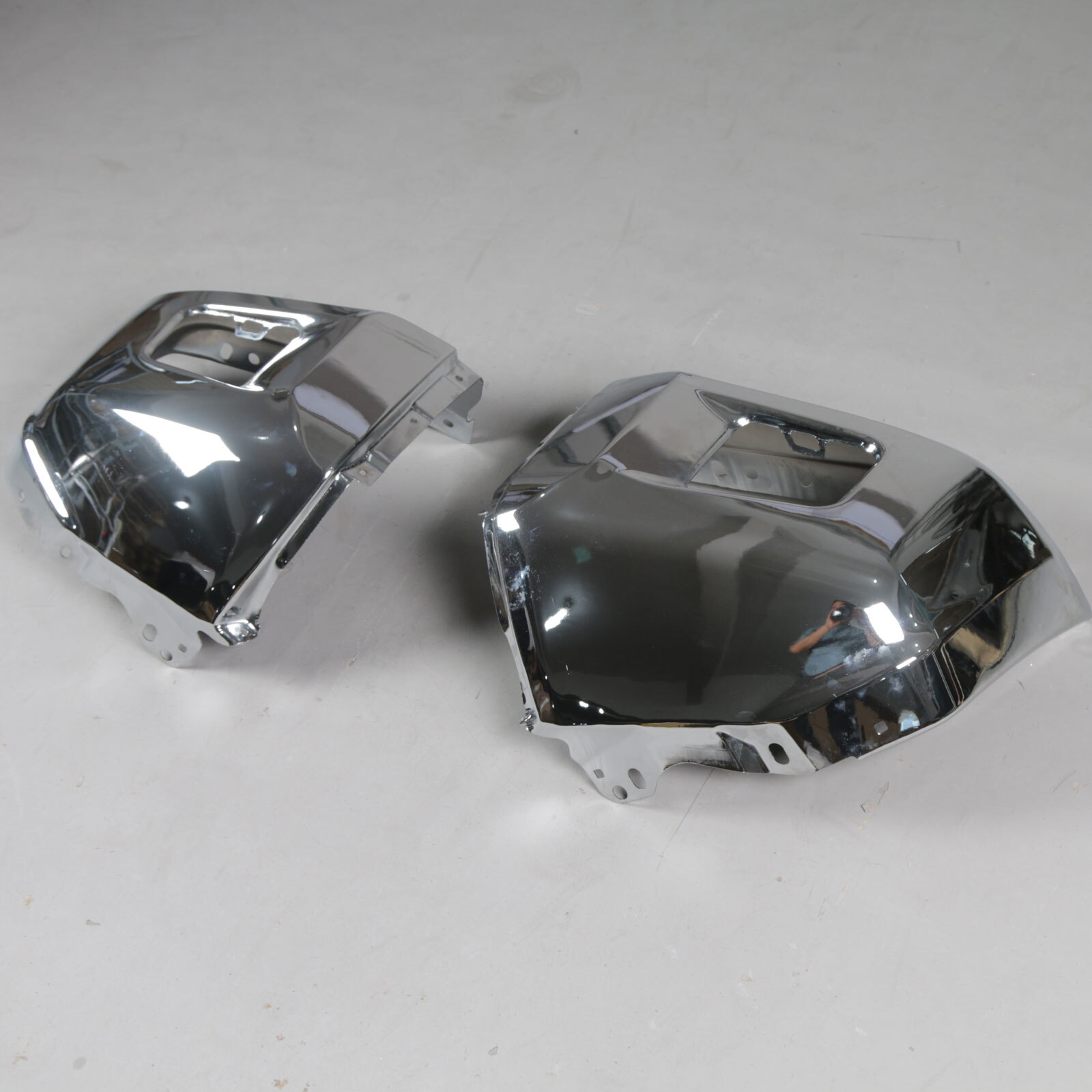 Chrome Front Bumper End Set For 2014-2021 Toyota Tundra Steel Bumper ...