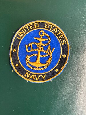 4.5" Dia. Patch, United States Navy U S N Anchor | eBay