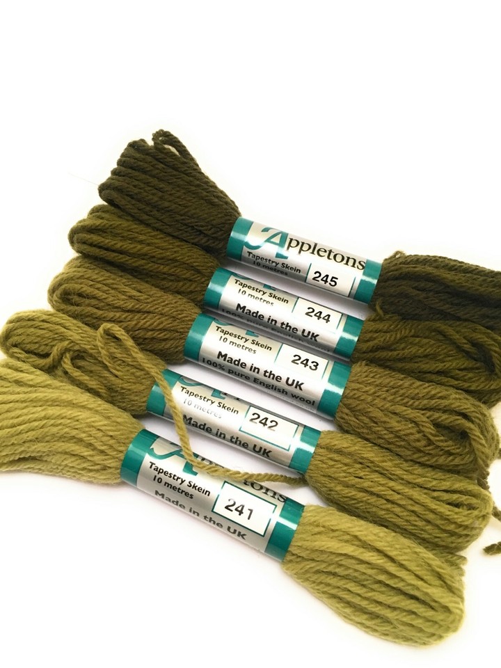 Sets of Appletons Wool Skeins Colour Range - Tapestry 4ply & Crewel ...
