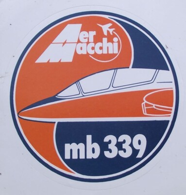 Vintage AerMacchi Aer Macchi MB 339 Jet Fighter Sticker Decal | eBay