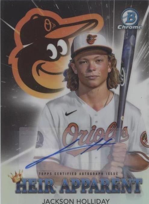 2022 Bowman Draft - Heir Apparent Jackson Holliday #HA-1 Autographs /99 ...