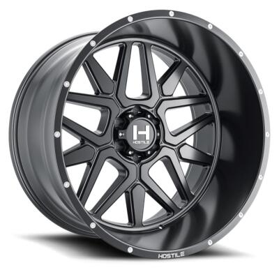 22 inch 22x12 Hostile Diablo Asphalt wheels rims 8x180 -44 | eBay