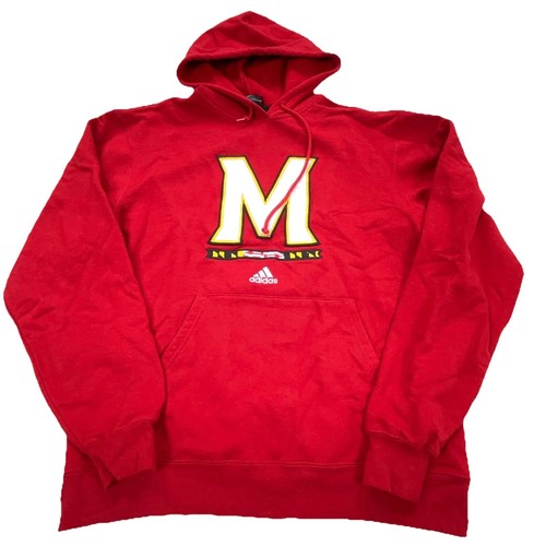 Maryland Terrapins Hoodie Men Small Red White Sweatshirt Sweater Terps ...