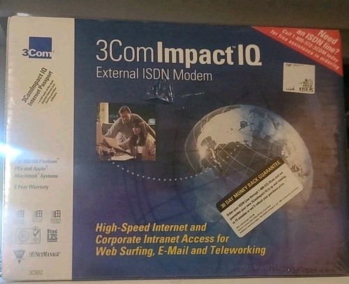 3COM Impact IQ ISDN External Digital Modem HIGH SPEED INTERNET PENTIUM ...