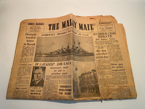 The Malay Mail Kuala Lumpur June 13 1956 Newspaper | eBay