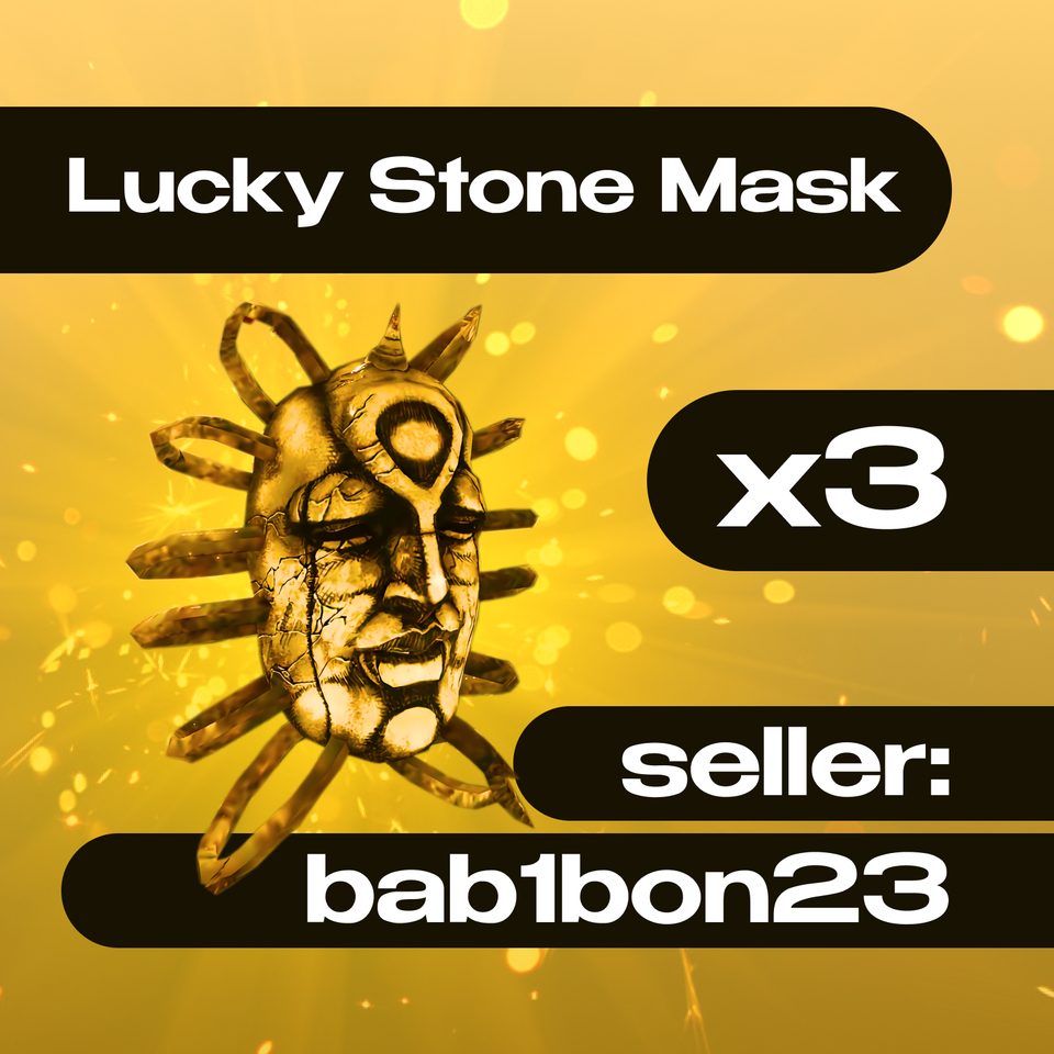 Roblox - YBA / Your Bizarre Adventure - Cheapest Lucky Stone Masks! | eBay