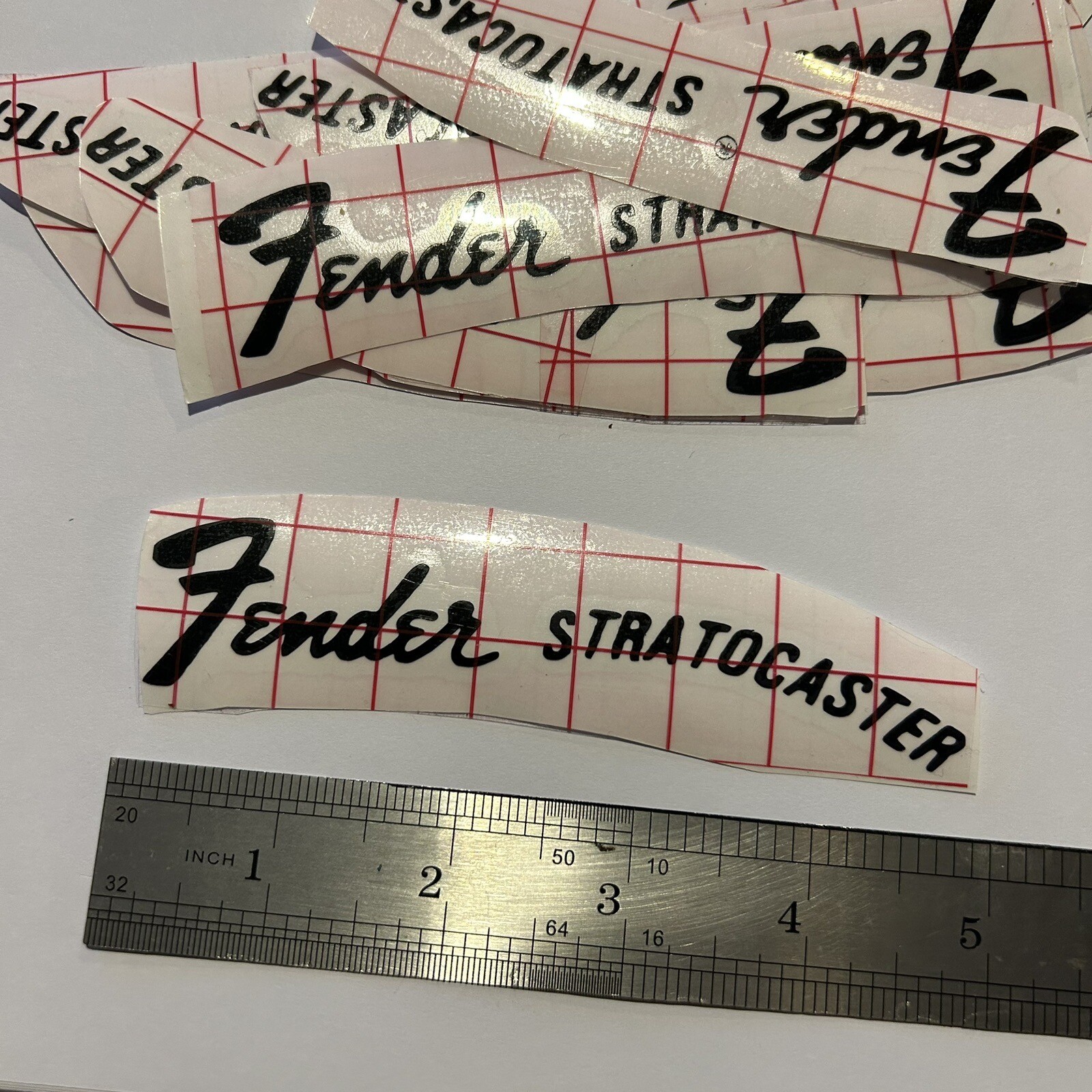 Peel & Stick fender stratocaster Guitar headstock decal / sticker ...
