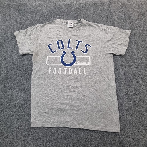 Indianapolis Colts Shirt Mens SMALL grey NFL cotton short sleeve t ...
