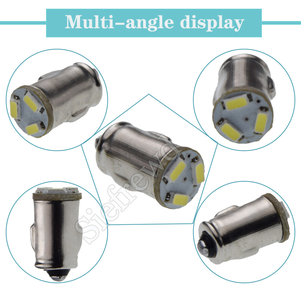 BA7S WHITE LED DASHBOARD GAUGE WARNING SWITCH BULB CLASSIC CAR GLB281 ...