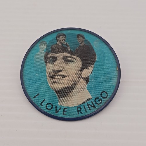 Vintage Vari-Vue Ventricular Beatles "I Love Ringo" Badge | eBay