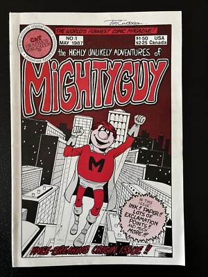 HIGHLY UNLIKELY ADVENTURES OF MIGHTY GUY #1 ~ SIGNED BY TIM CORRIGAN ...