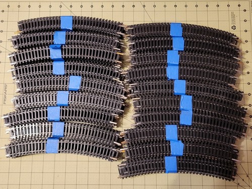 Huge Lot of 224 Pieces HO Scale Train Track Curved, Straight, Switches ...