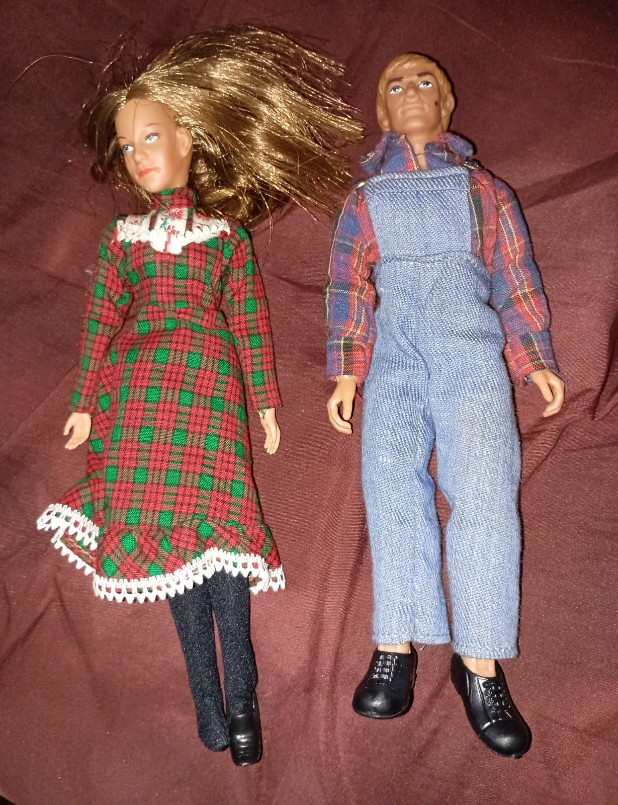 1974 Vintage Mego Corp. Walton Dolls John Boy & Mary Ellen GUC | eBay