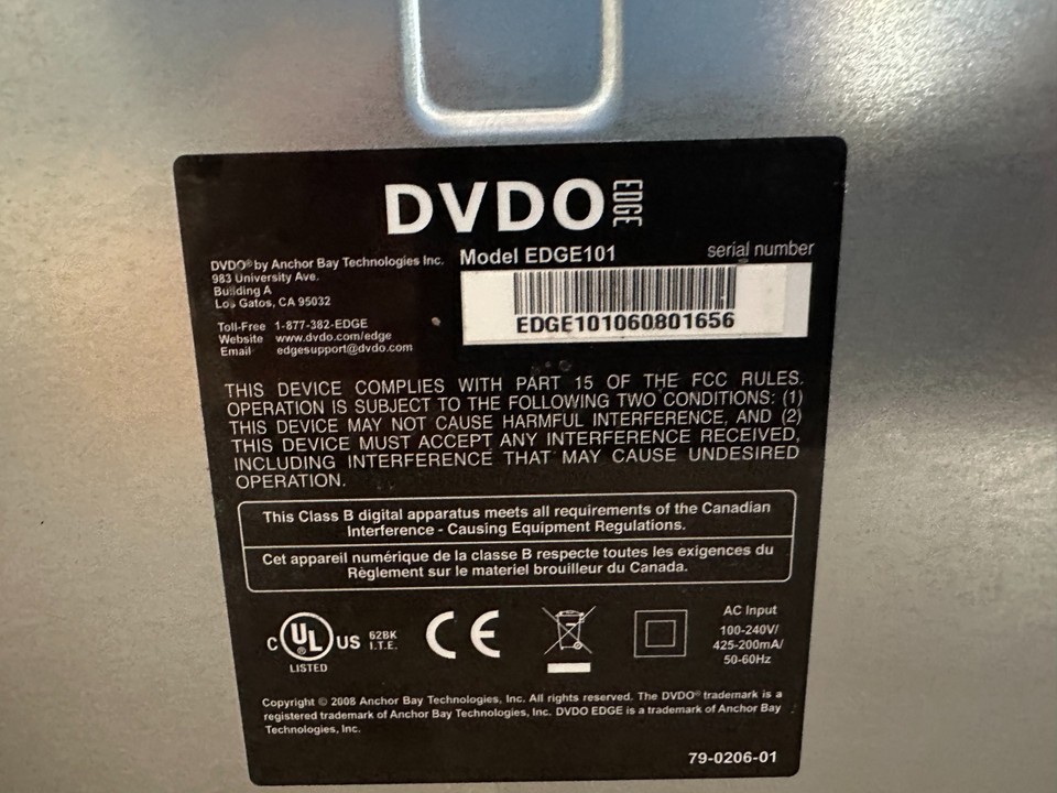 DVDO EDGE101-LC Edge High-Definition Video Processor - very good ...