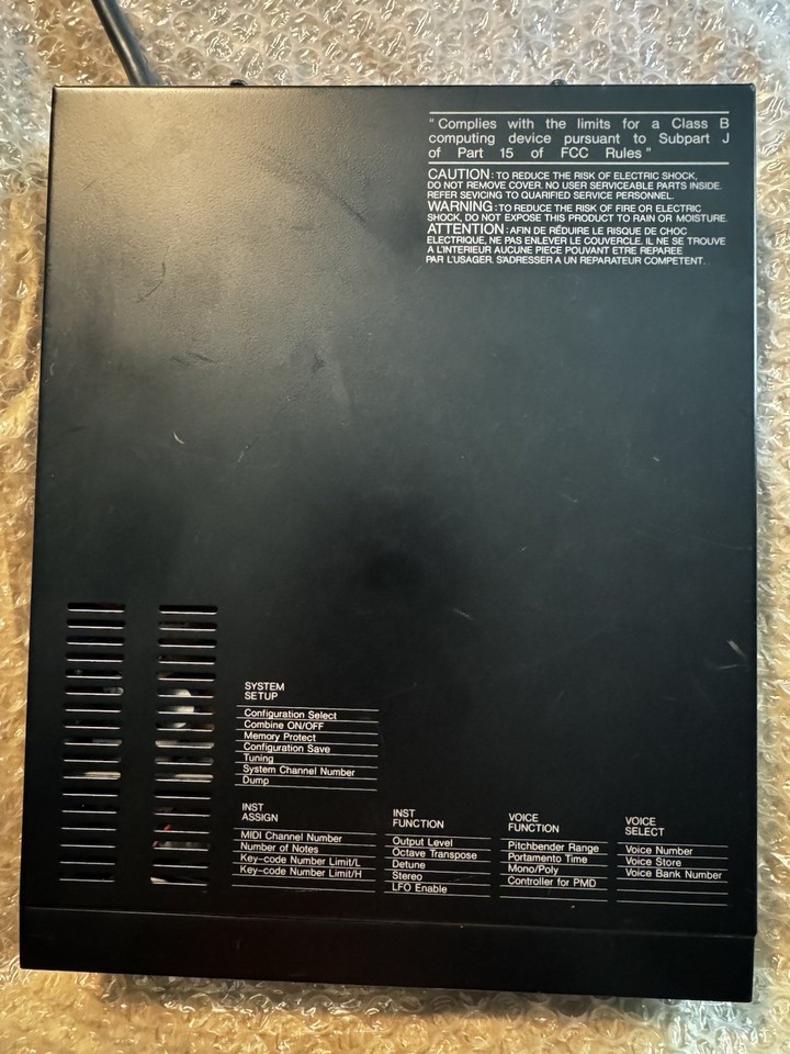 YAMAHA FB-01 FB01 FM Sound Generator Digital FM Synth Module | eBay