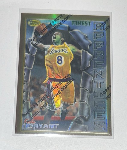 1996-97 KOBE BRYANT TOPPS FINEST REFRACTOR ROOKIE CARD W/ COATING #74 ...