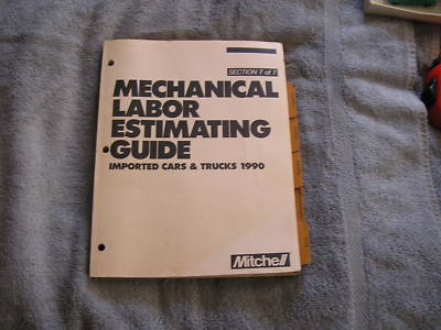 Mitchell Mechanical Labor Estimating Guide 1990 Sect 7 | eBay