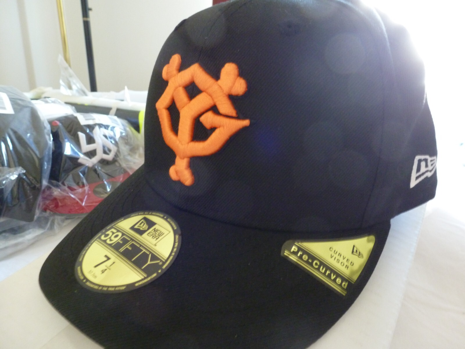 NWT NEW ERA 59/FIFTY TOKYO YOMIURI GIANTS Baseball Cap Hat ORANGE 7 1/4 ...