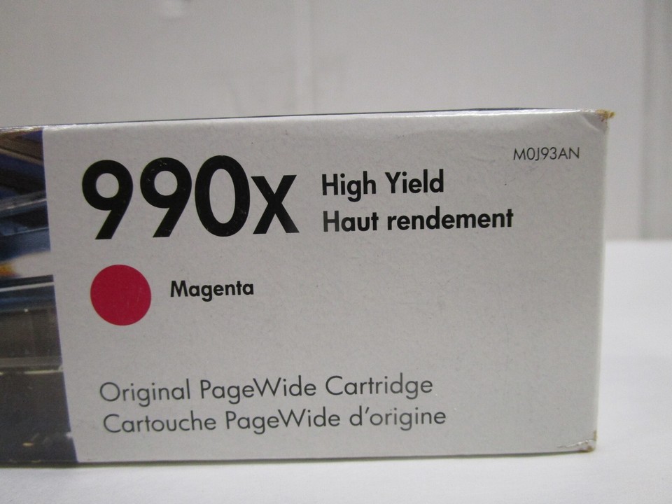 GENUINE HP 990X PageWide Cartridge High Yield MAGENTA M0J93AN EXP. 01/ ...