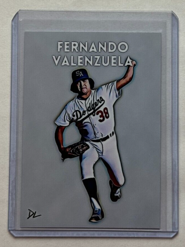 Fernando Valenzuela Limited Artist Signed San Antonio Dodgers Trading ...