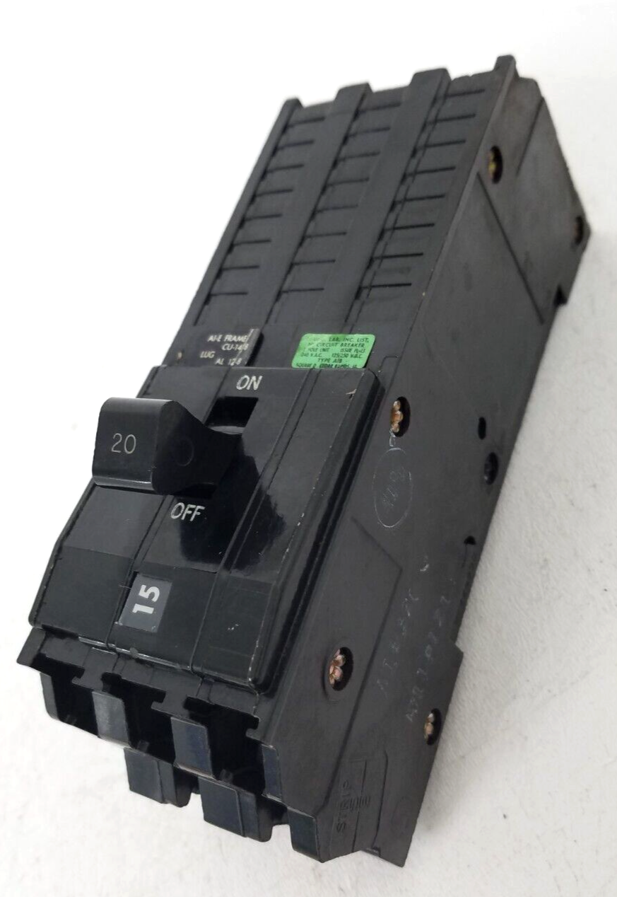 A1B320 Square D 20 Amp 240 v 3 pole Type A1B Circuit Breaker A1-E frame ...