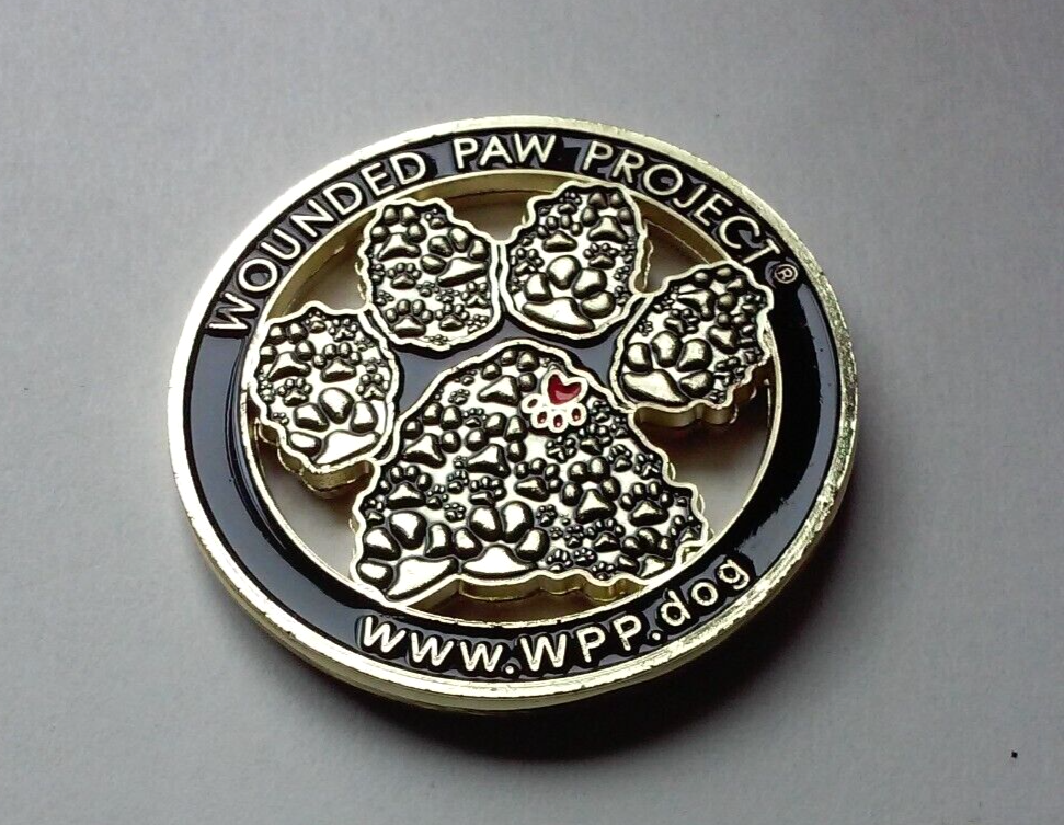 Large Collectable Coin Wounded Paw Project Saving A Paw To ... Looks ...