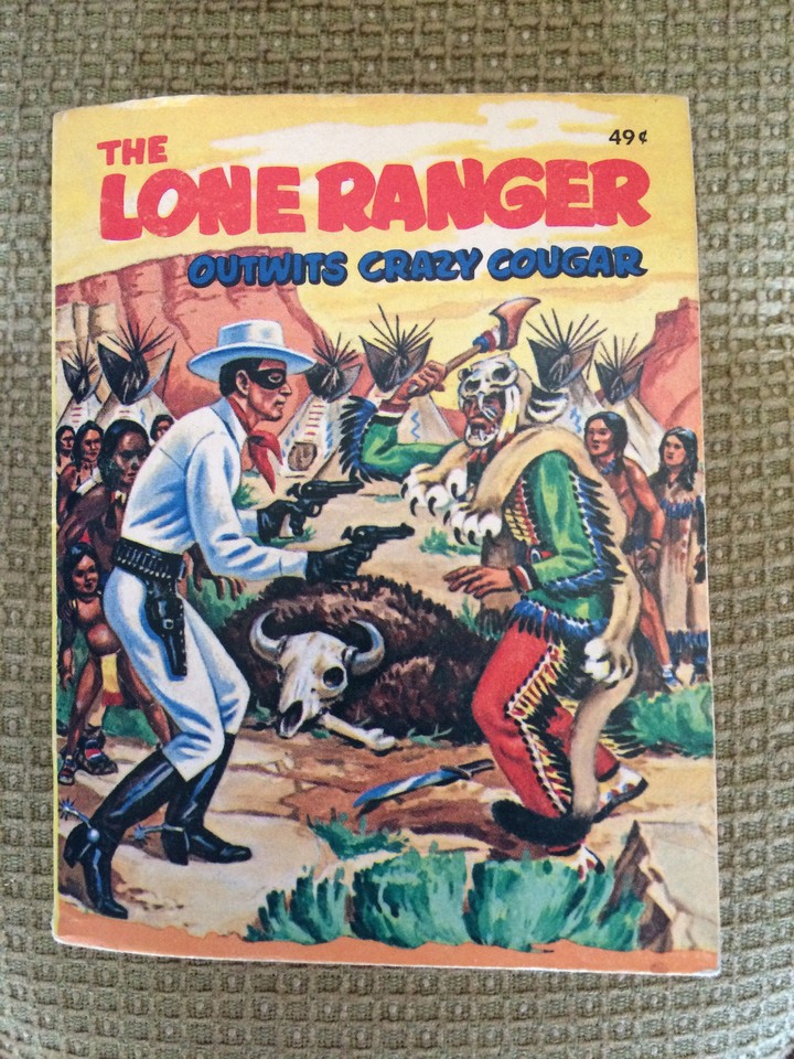 Lone Ranger big little book ART original prod 1976 #5774 GUNS DRAWN ...