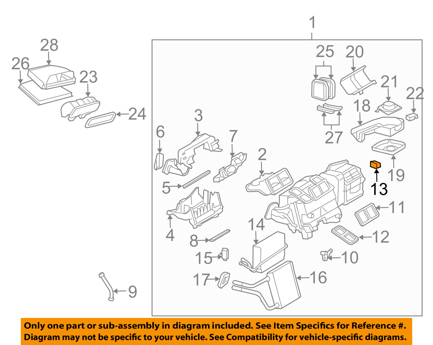 01-12 Mercedes-Benz E320 Heater Flap Actuator Motor OEM 2038201642 for ...