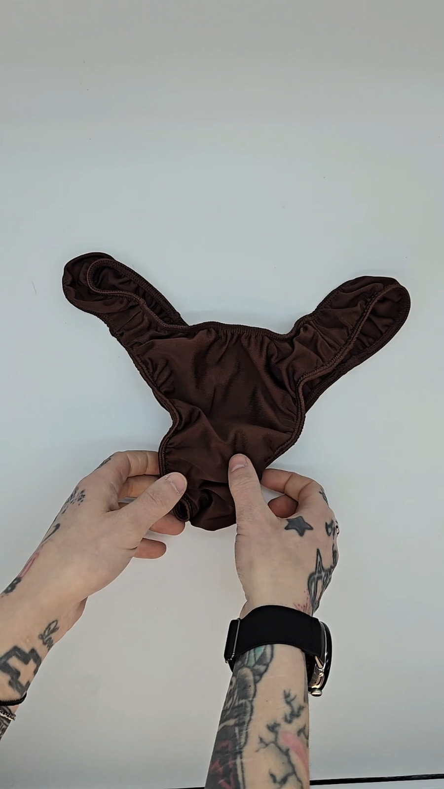 Brown Satin Tucking Gaff – Crossdresser & Transgender Smooth Front ...