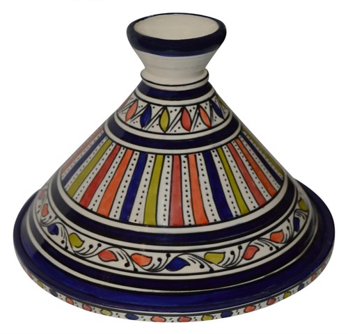 Moroccan Serving Tagine Handmade Ceramic Tajine Dish 12 inches Stripes ...