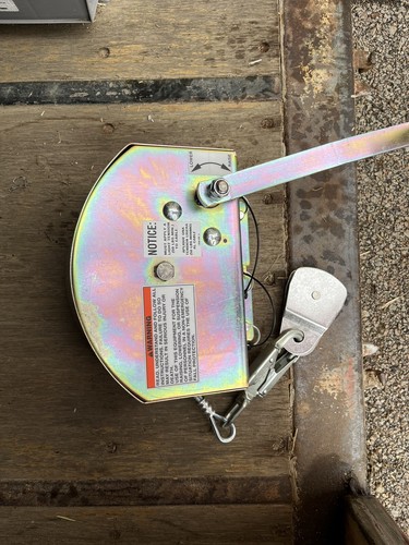 Miller 8442/65FT 65' MANHANDLER Man-Rated Hoist Work Winch - 844265FT ...