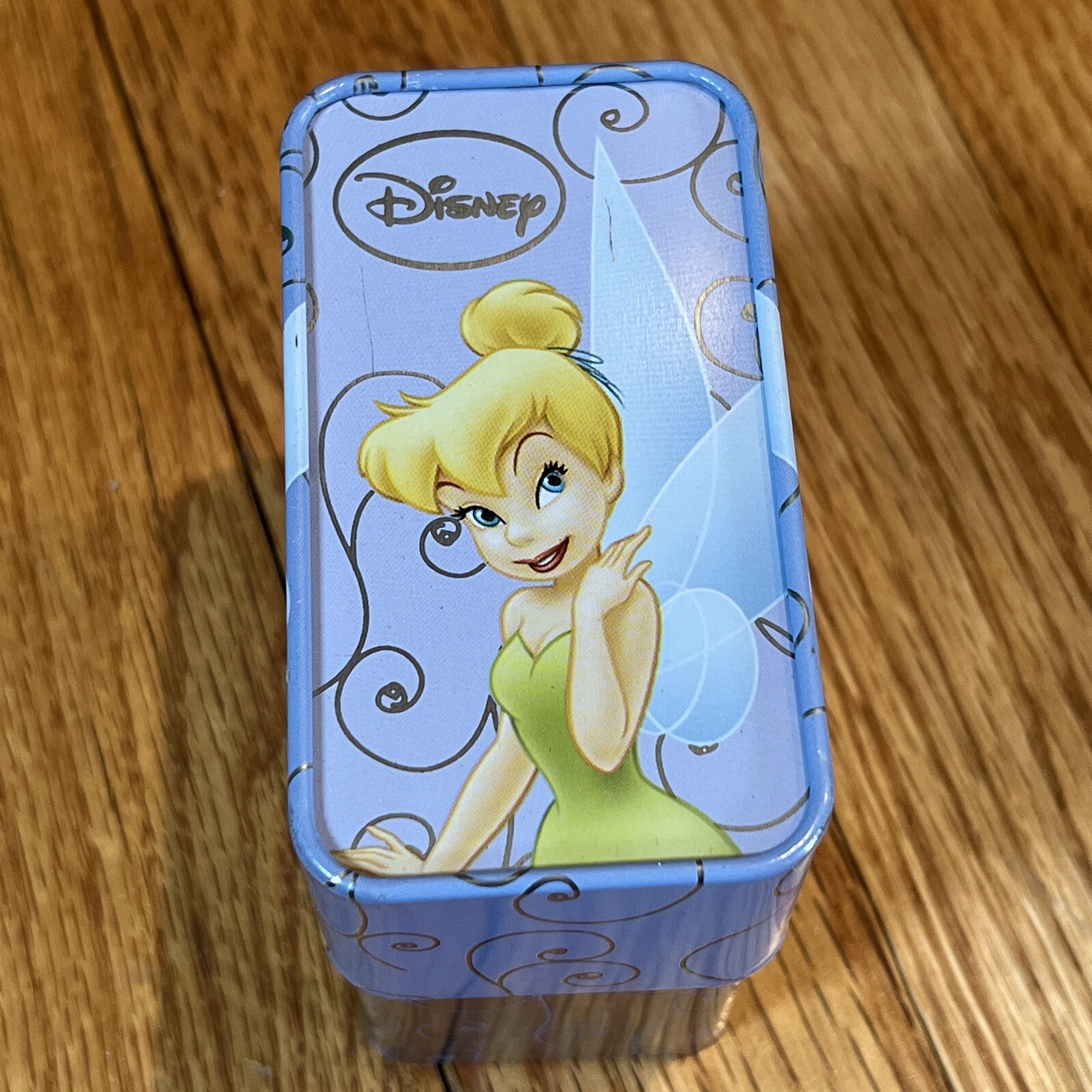 DISNEY TINKER BELL TNK 304 in Original Tin Box, PINK Small Watch w ...