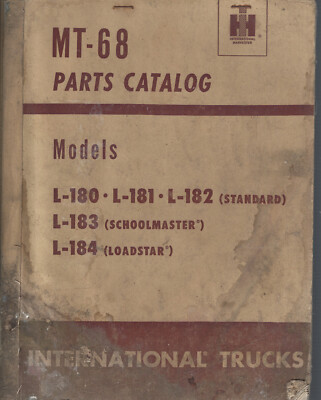 1954 International Trucks Parts catalog MT-68 OEM Original Models L-180 ...