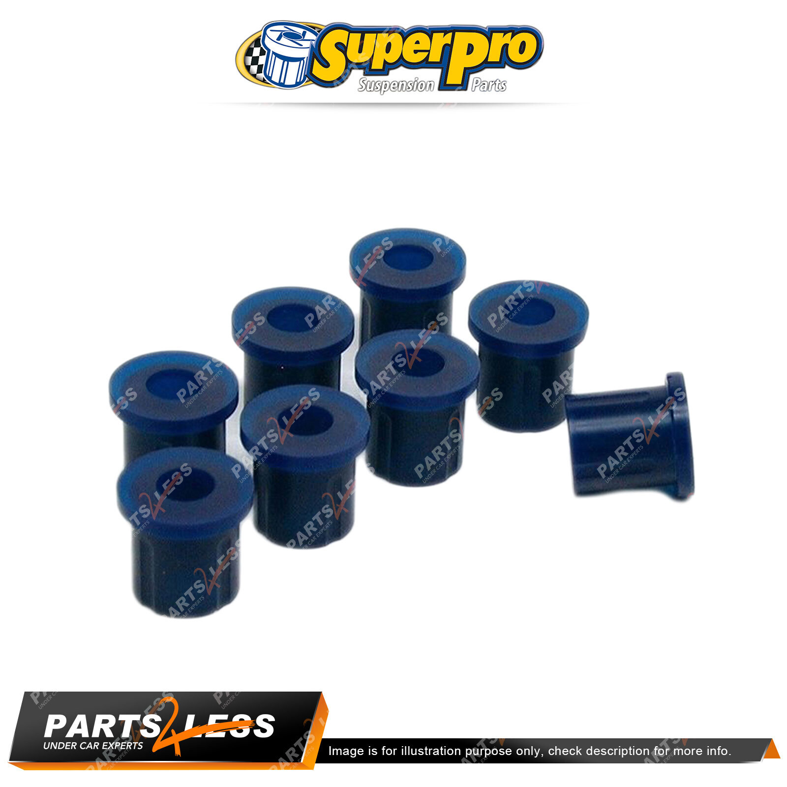 Superpro Extremely Durable Polyurethane Rear Spring Rear Bush Kit All ...