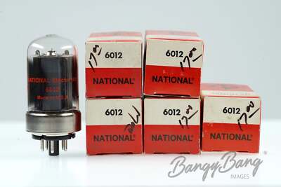 5 Vintage National 6012 Octal Thyratron Tetrode Audio Vacuum Tube Valve ...