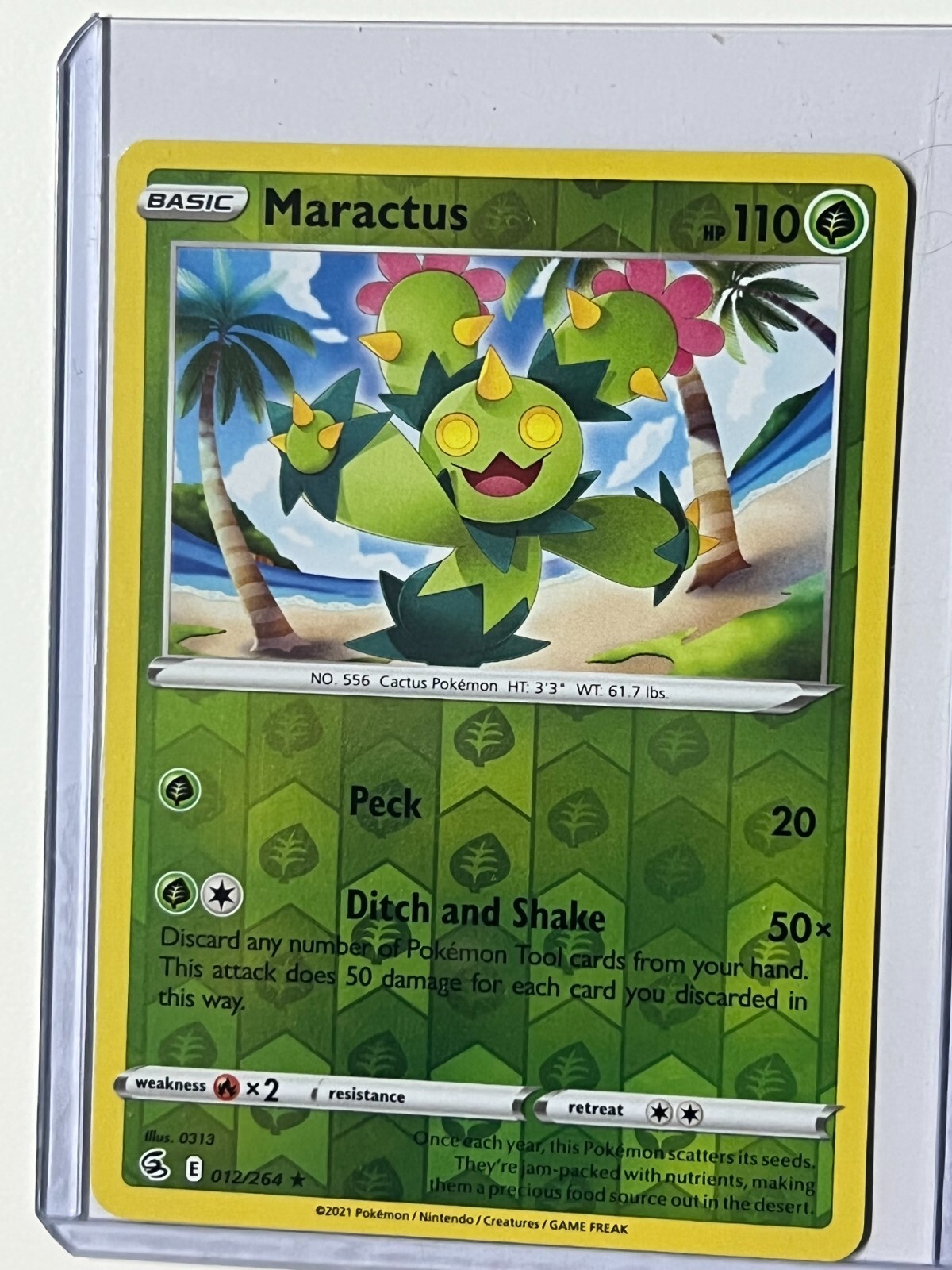 Reverse Holo Maractus 012/264 Fusion Strike Pokemon TCG 2021 | eBay