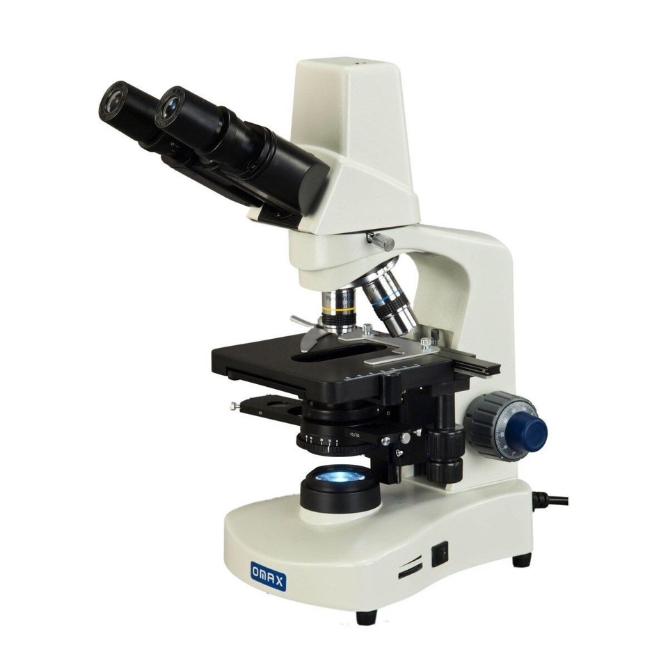 40X-2000X Phase Contrast & Darkfield Compound LED Microscope+Built-in ...