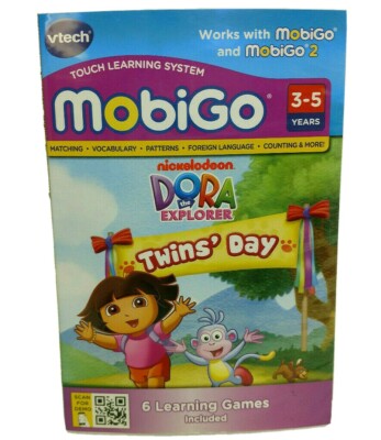 VTech MobiGo Learning Software Game Dora The Explorer Twins Day New ...