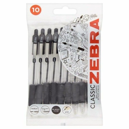 ZEBRA Black Gel Ink Pens OLA Smooth Fine Writing / School & Office ...