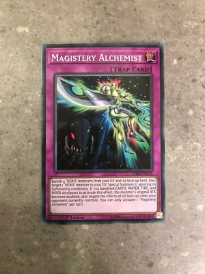 YugiOh 1x Magistery Alchemist LED6-EN016 Super Rare 1st Edition MINT ...